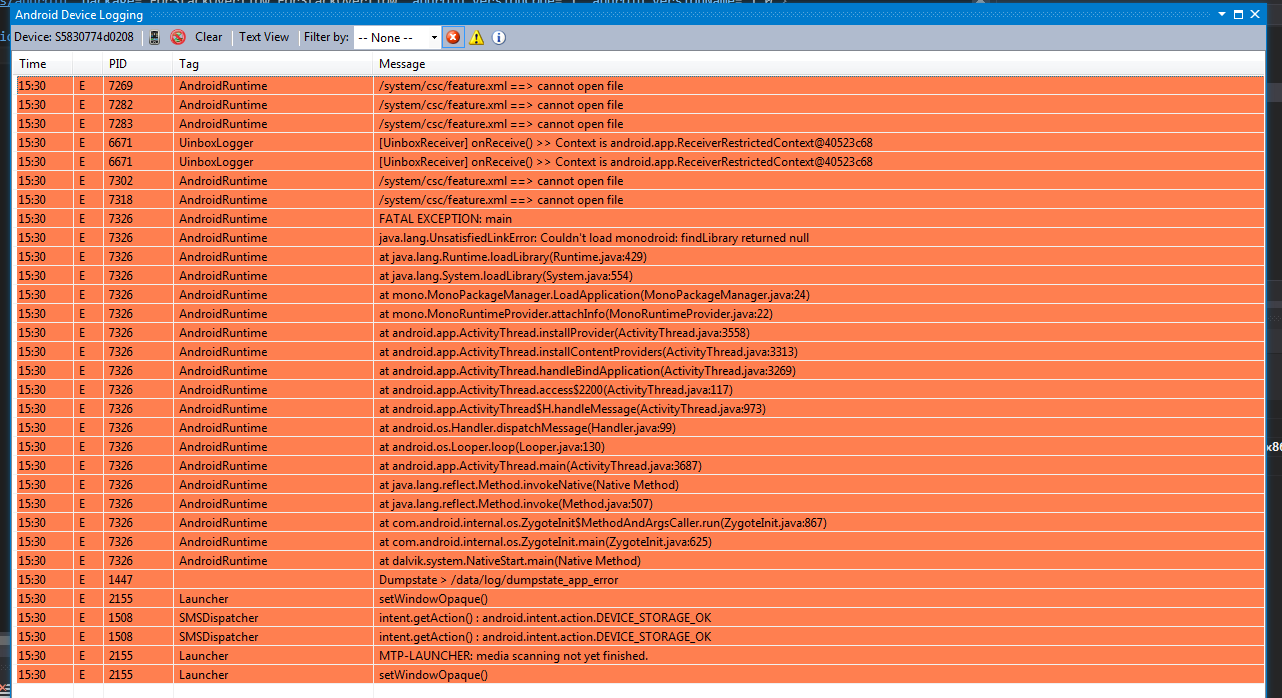 visual studio - Cannot launch any app on android created by Xamarin - Stack Overflow